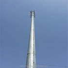 galvanized steel pole microwave TV mobile signal tower