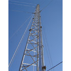 Hot dip galvanized triangular communication steel guyed mast antenna tower