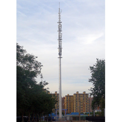 Good price new design Single Tube Tower Mobile Communication antenna high Monopole Steel Telecommunication tower