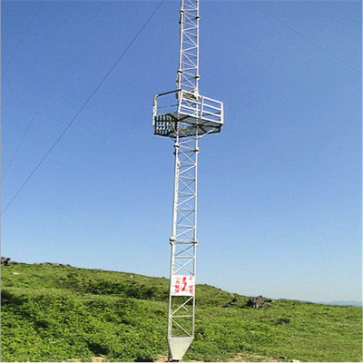 5g signal booster wifi triangular guy wire tower wind measurement guyed mast