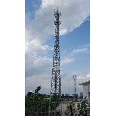hot dip galvanized communication bts fm radio tv satellite tubular steel 3 legs lattice telecom tower