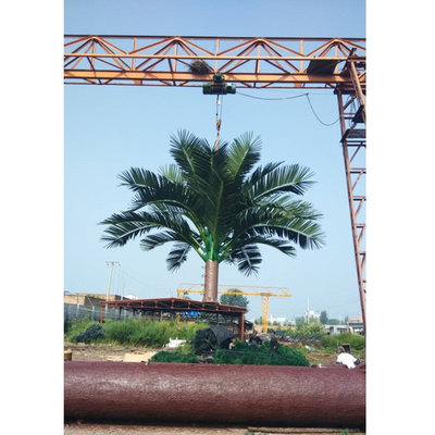 Camouflaged Artificial Pine and Palm Tree Mobile Communication Antenna Tower
