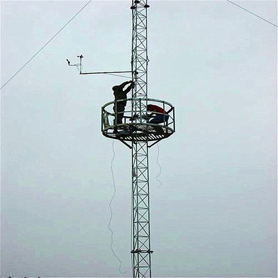 hot dip galvanized steel guyed wire mast communication antenna  tower